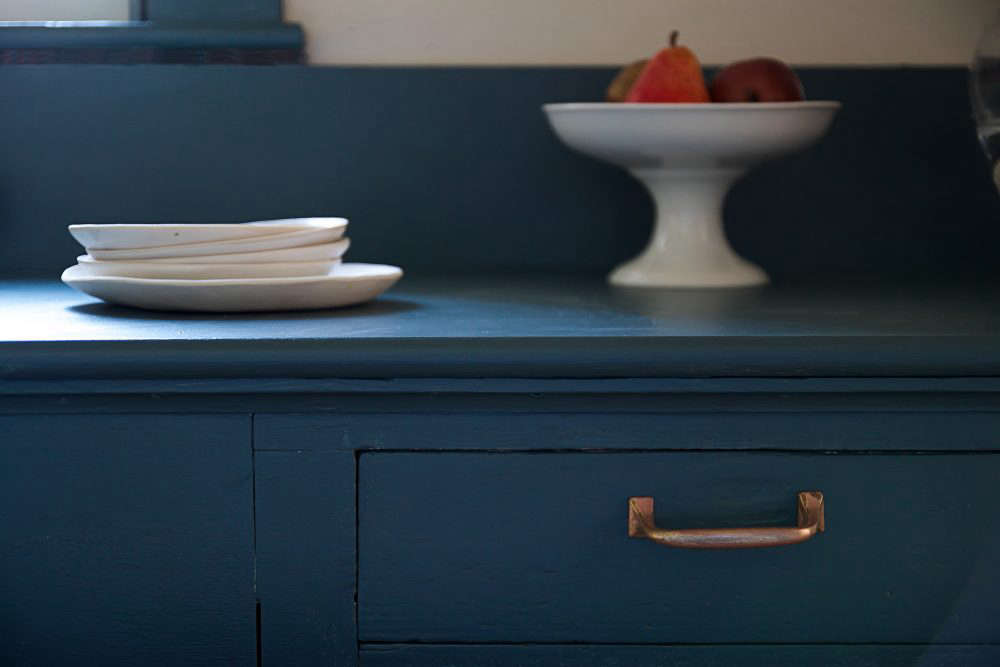 Moody Midnight Pantry with Farrow & Ball Paint - Remodelista